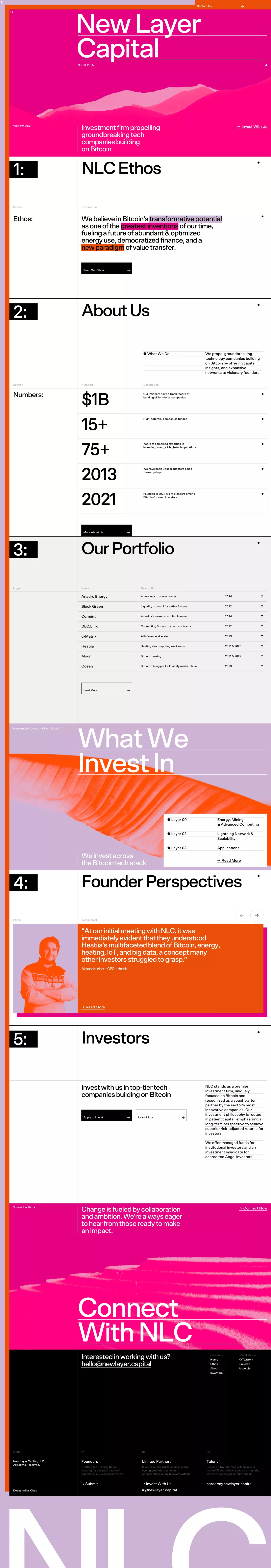 NLC | New Layer Capital on Landbook - get inspired by portfolio design and more