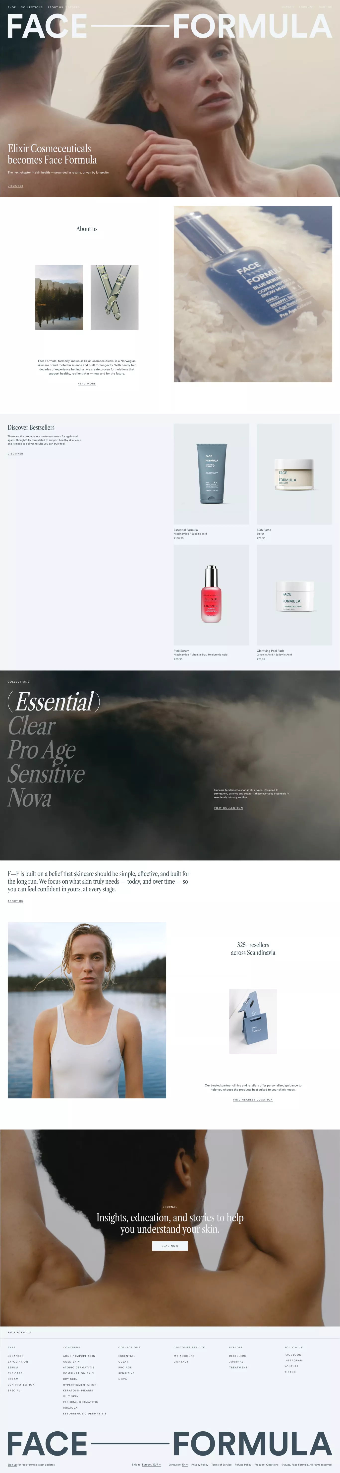 Face Formula on Landbook - get inspired by ecommerce design and more