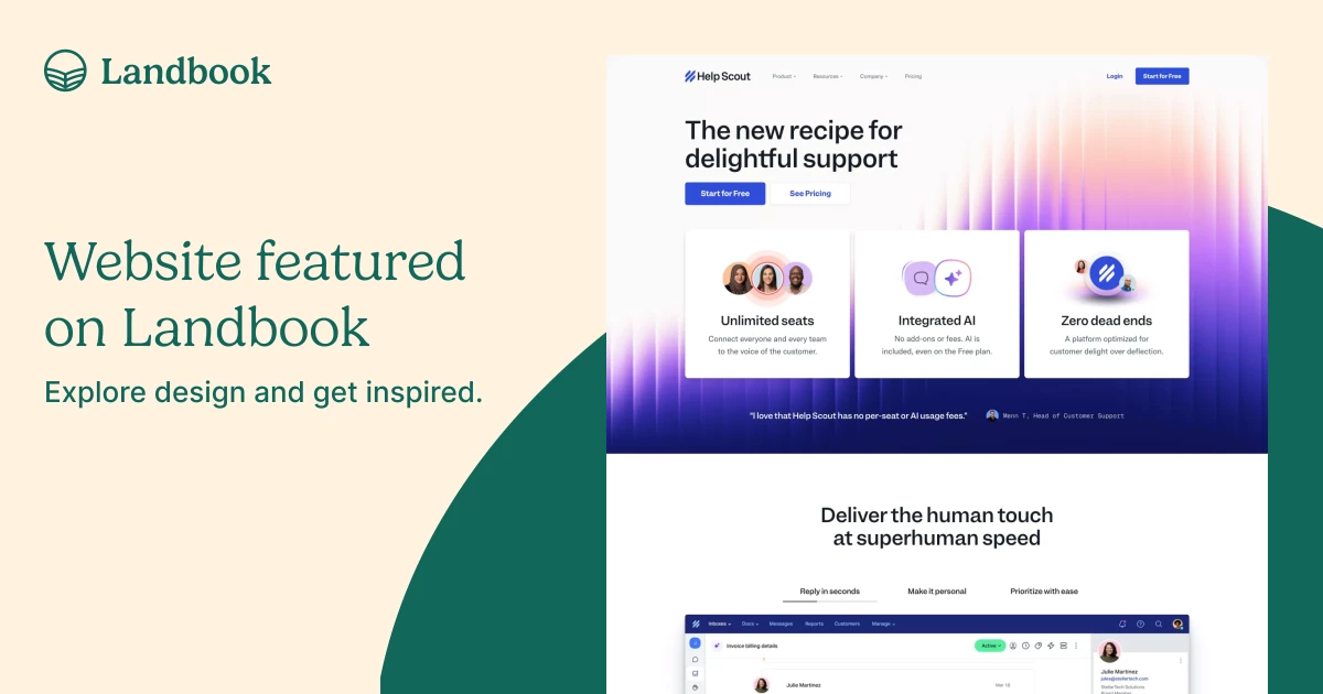 Help Scout: Shared Inbox, Help Center, & Live Chat Software on Landbook ...