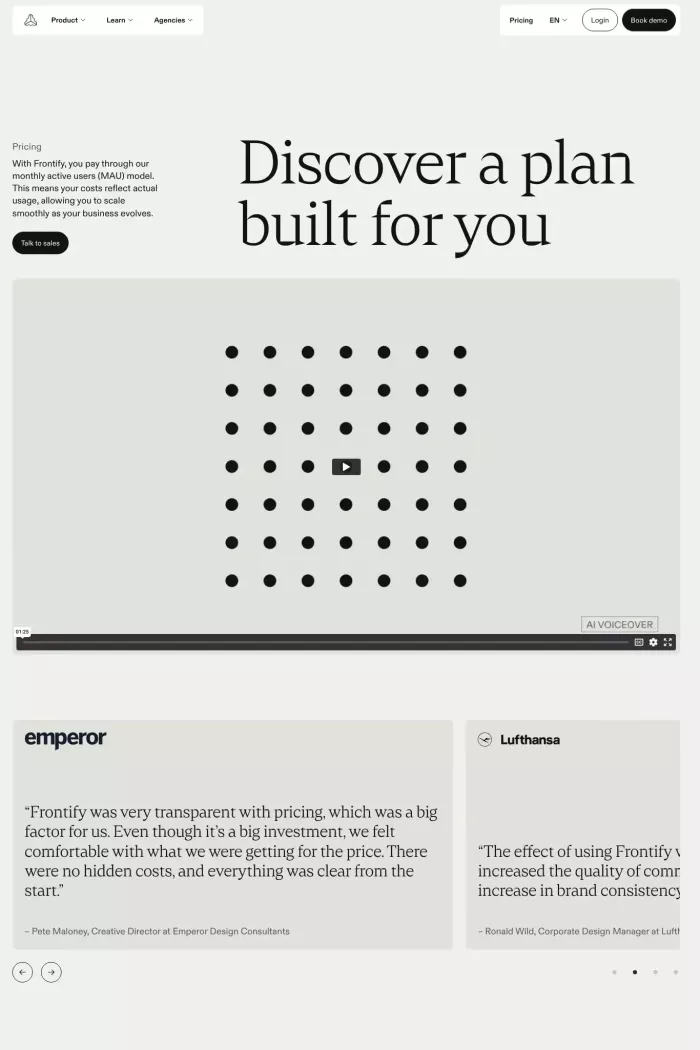 The best pricing page website design inspiration