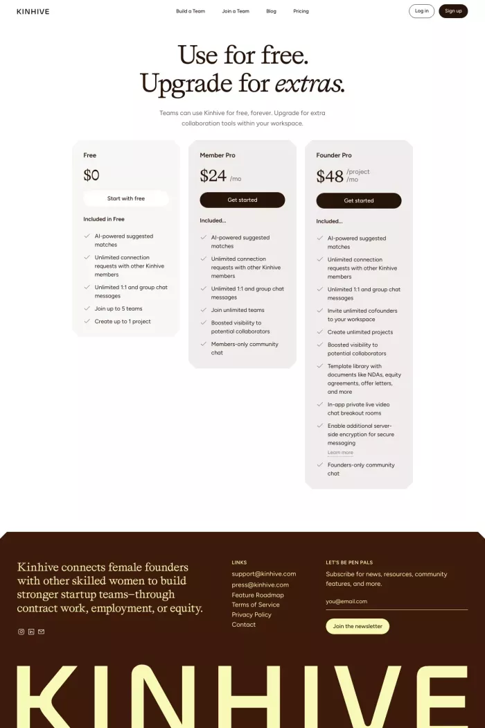 The best pricing page website design inspiration