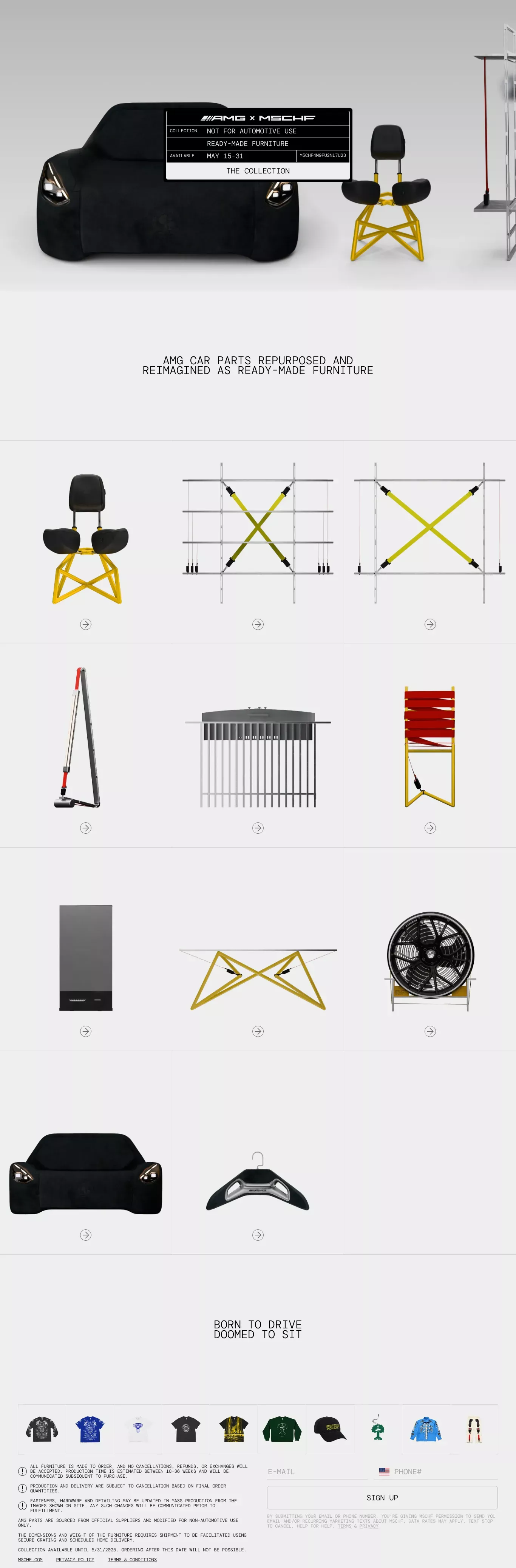 MSCHF x AMG Furniture Collection on Landbook - get inspired by ...