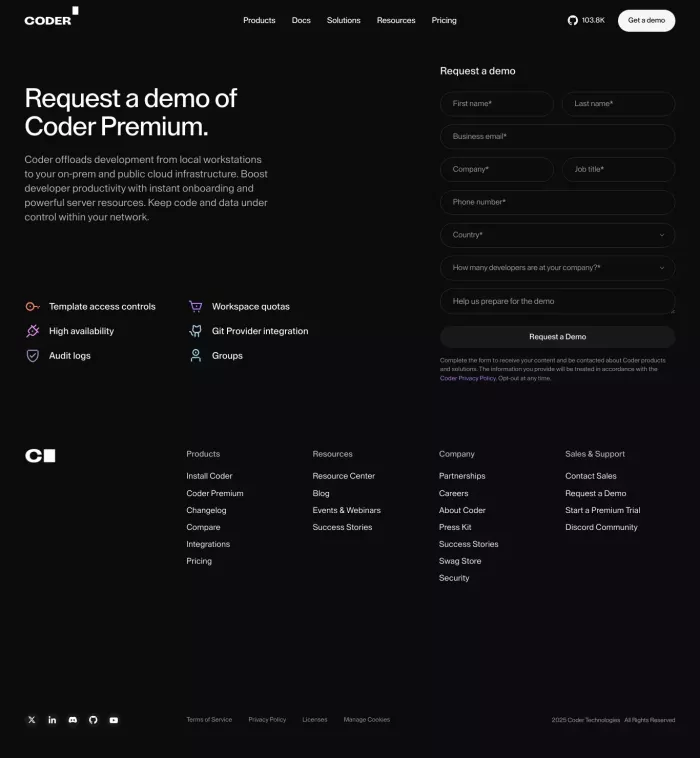 Coder | Cloud Development Environment: Remote & Self Hosted on Landbook ...