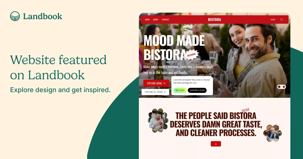 Bistora - Webflow Ecommerce website template on Landbook - get inspired by template design and more