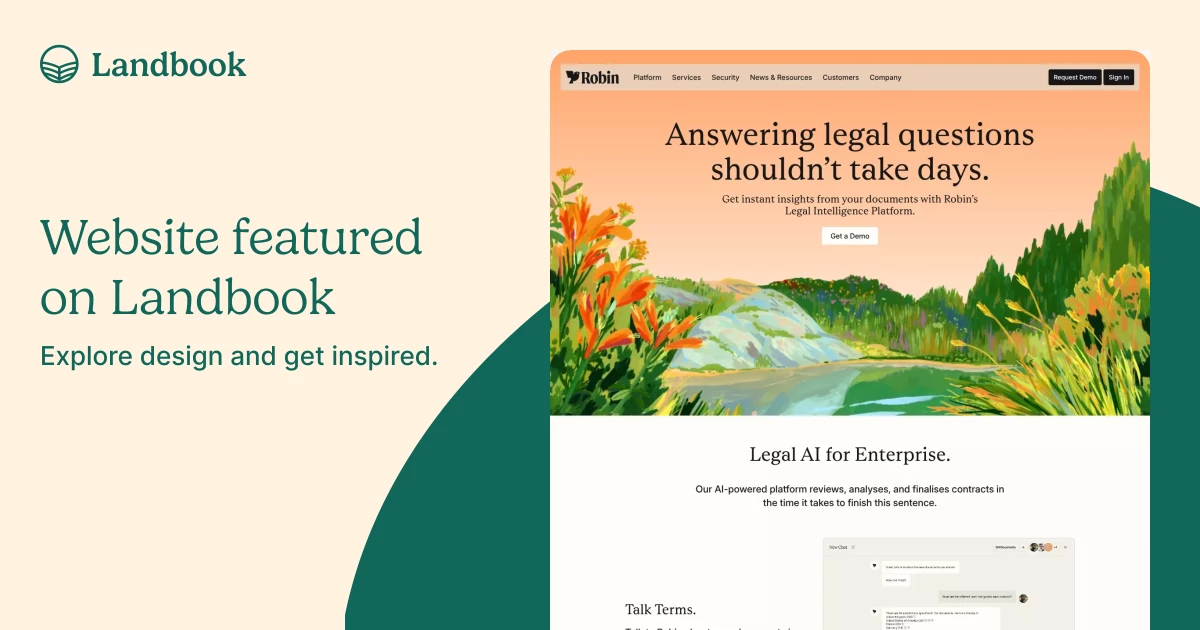 Robin | Legal AI | AI-Powered Contract Software on Landbook - get ...
