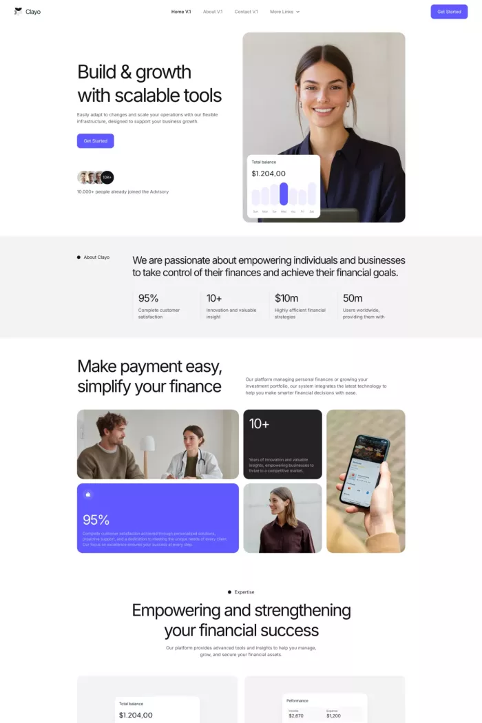 Genovas - Webflow Website Template on Landbook - get inspired by template design and more
