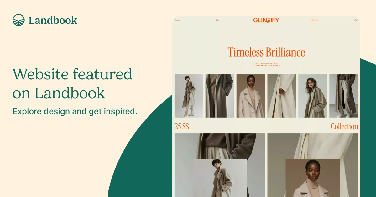 GLINTIFY - Webflow HTML website template on Landbook - get inspired by template design and more