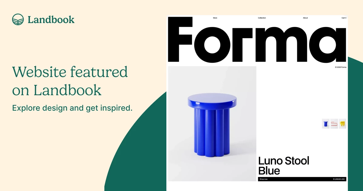 Forma - Webflow HTML website template on Landbook - get inspired by template design and more