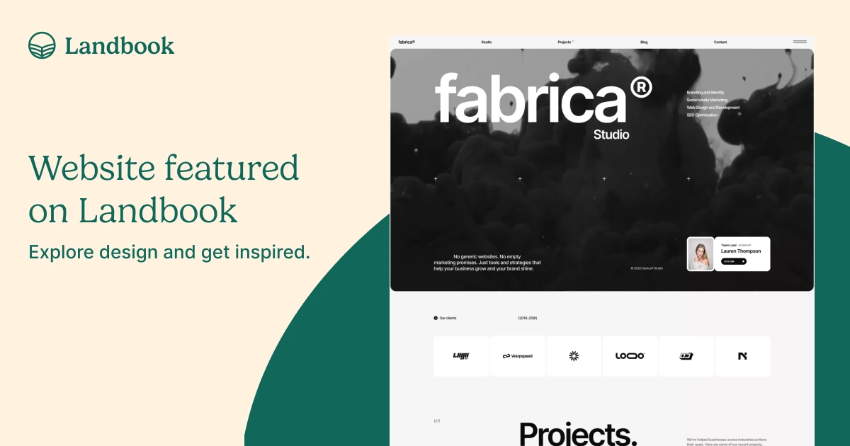 Fabrica Studio - Web Design, Branding & Digital Growth - Framer Website ...