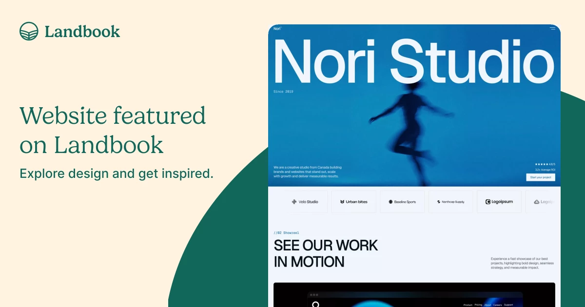 Nori Studio - Creative Agency Website Template on Landbook - get ...